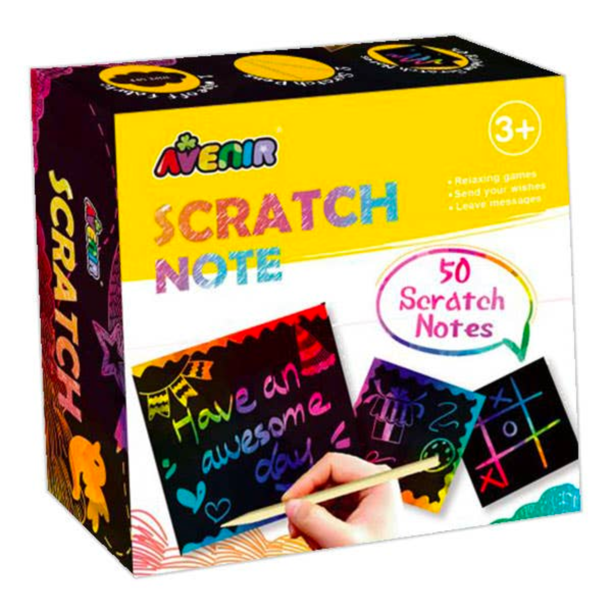 Avenir Scratch Notes Book 50pc Art and craft for kids Best Seller 3yrs ...