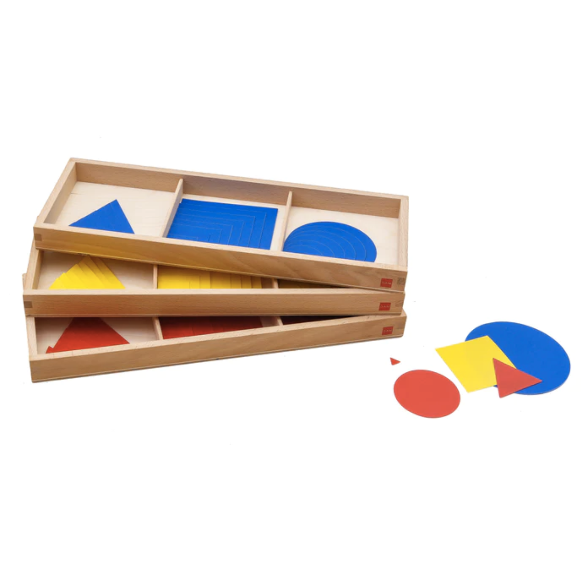 GAM Montessori Circles, Squares And Triangles Developmental Toys for T ...