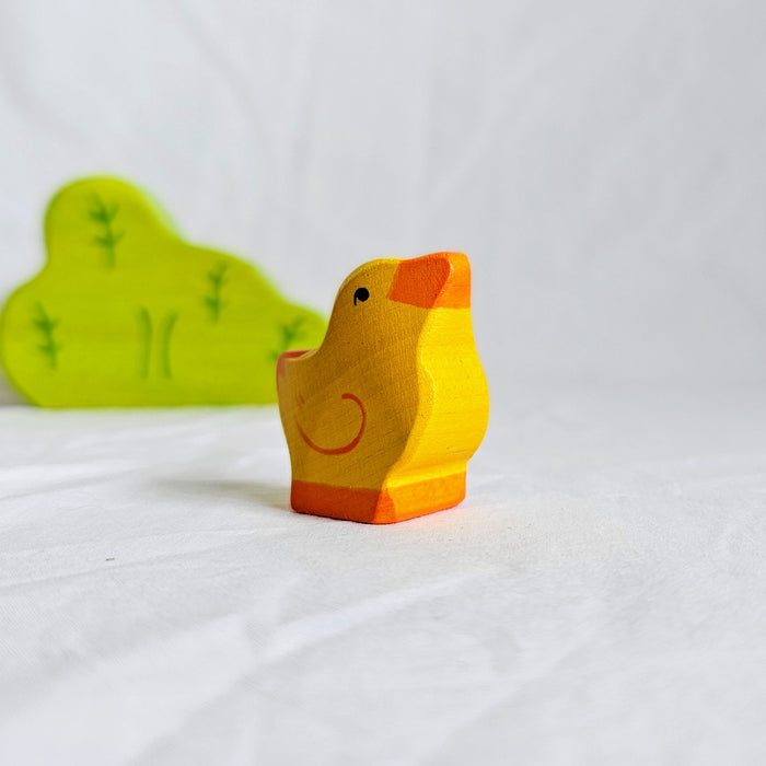 Holztiger Chick Head Raised Wooden Farm Animal — My Playroom