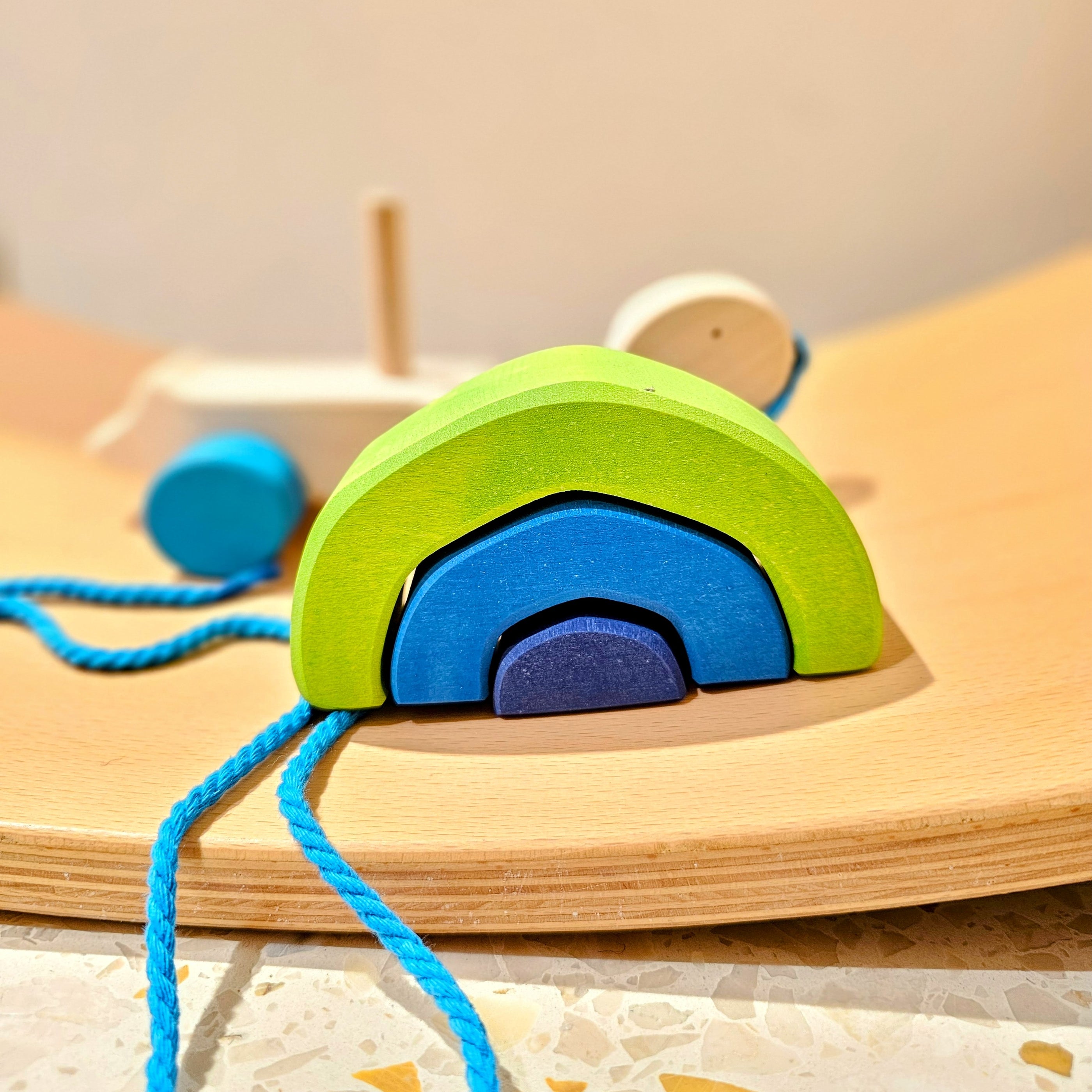 Goki Pull Along Tortoise Tortuga Toddler Turtle Toys Developmental Toy ...