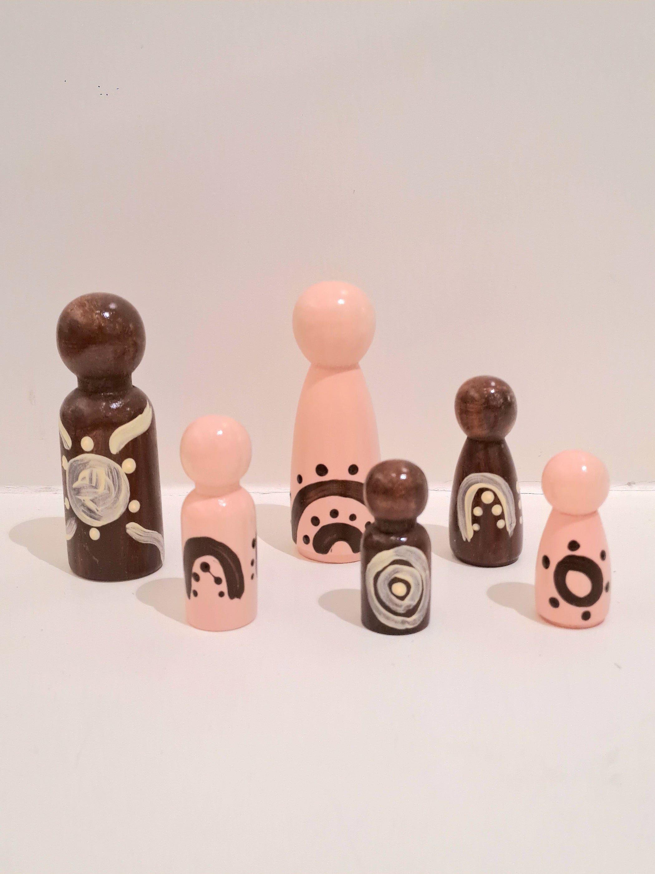 Barka Arts Aboriginal Symbols Peg Doll Family First Nations Resources ...