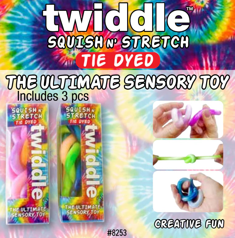 Twiddle Tie Dye Squish N' Stretch Fidget Toy Travel Toys 5yrs+ — My ...