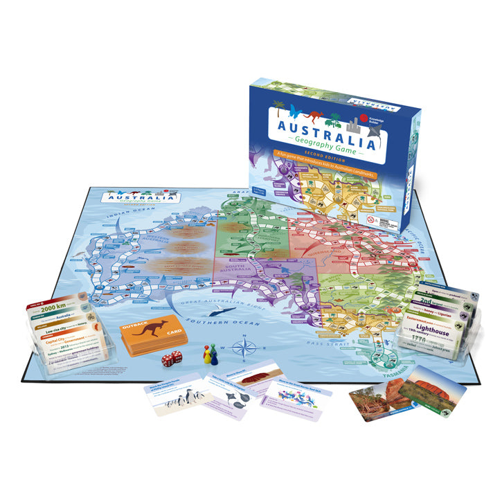 Australia Geography Board Games for kids Second Edition 126 Landmark C ...