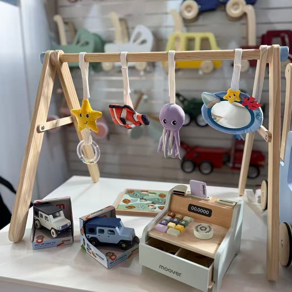 Moover Toys Wooden Baby Activity Gym Ocean Baby Toys 6m+ (Bulky Shippi ...