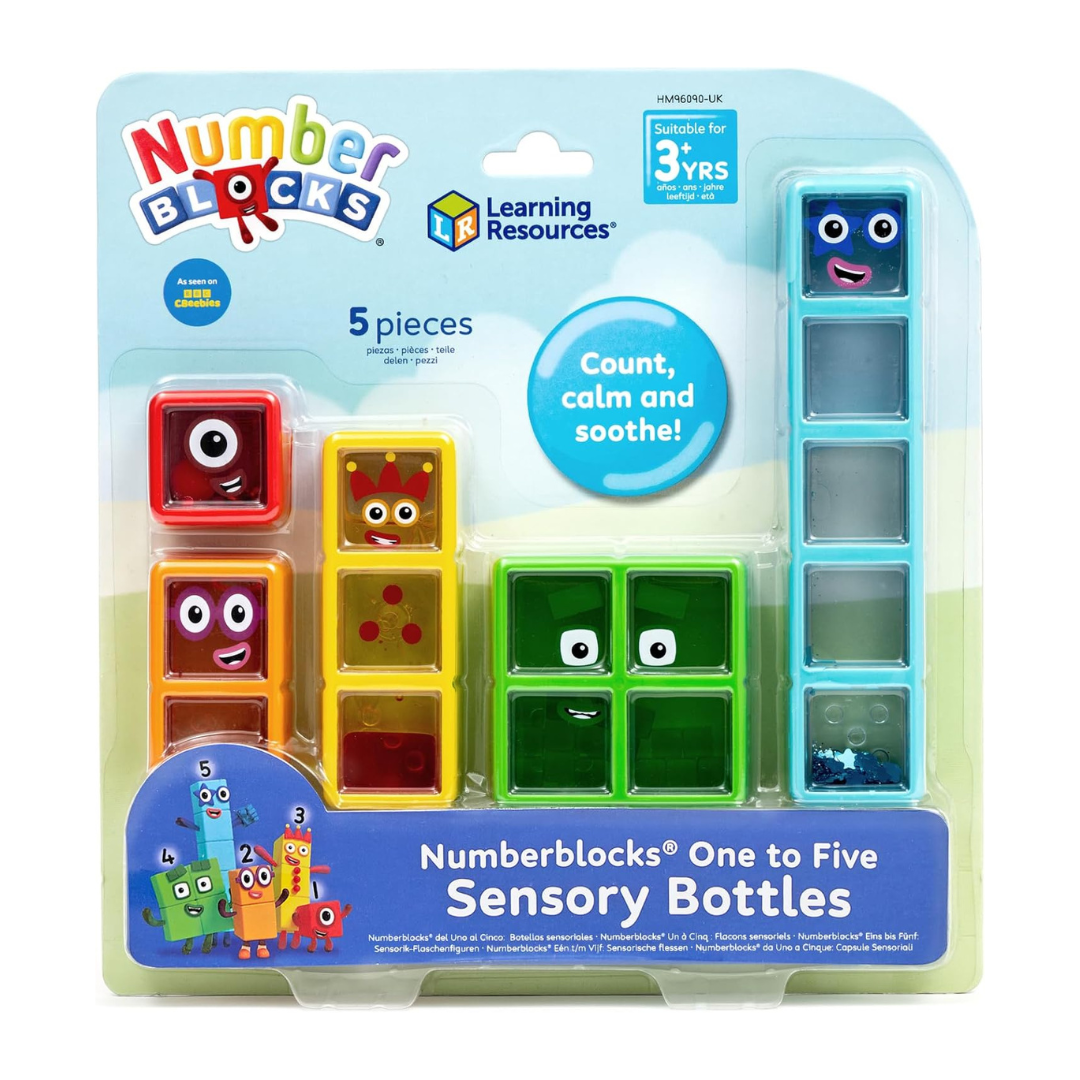Numberblocks One to Five Sensory Bottles Mindfulness Activities Sensor ...
