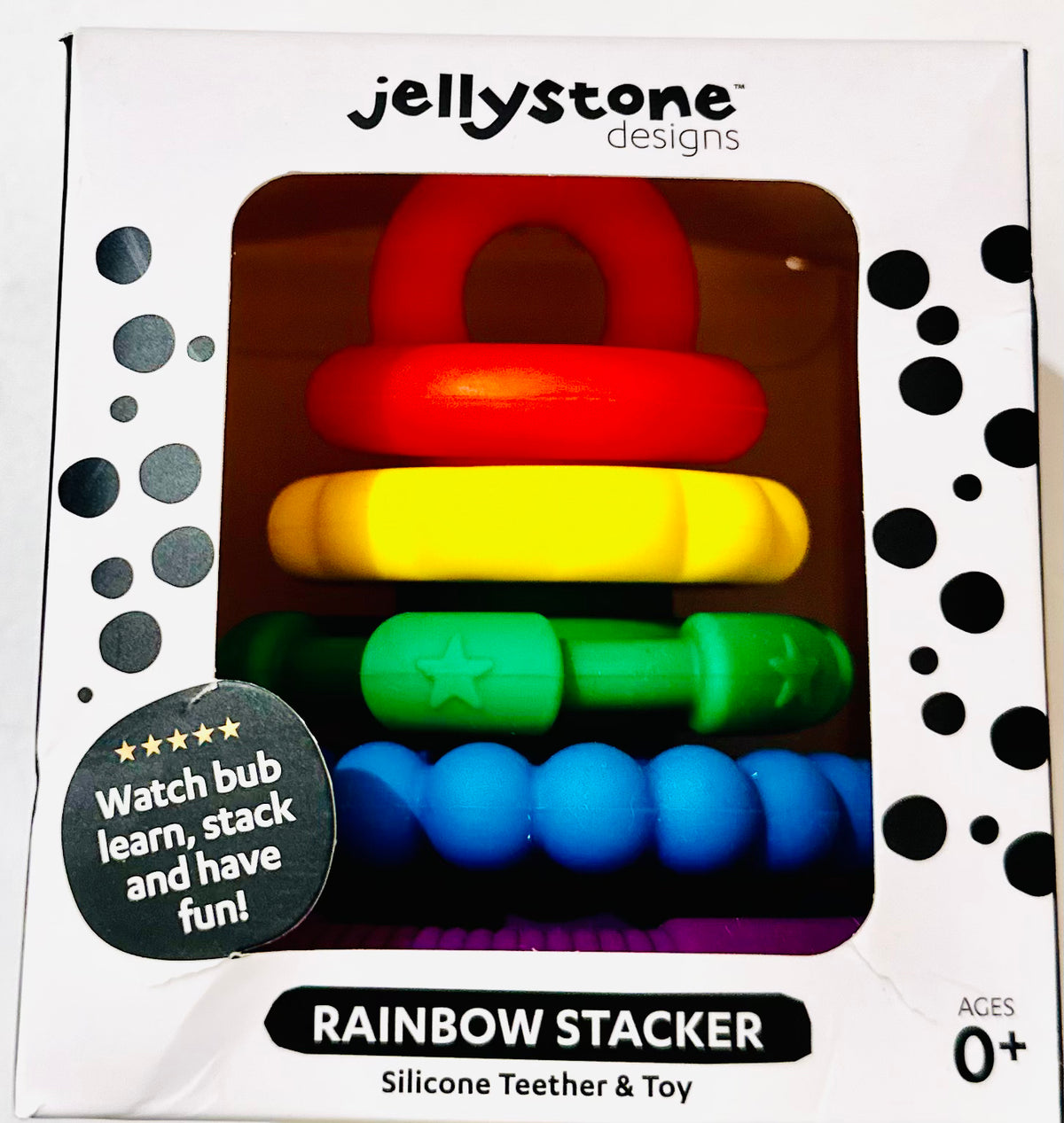 Jellystone Rainbow Stacker Teether Toy Rainbow Bright Baby Toys Baby G — My Playroom