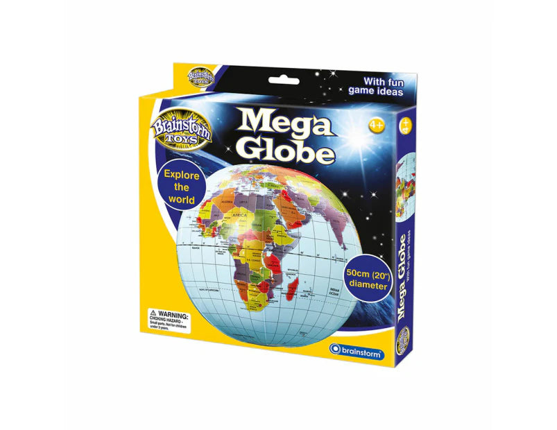 Brainstorm Mega Inflatable Globe 50cm Early Science STEM Toys 4yrs ...
