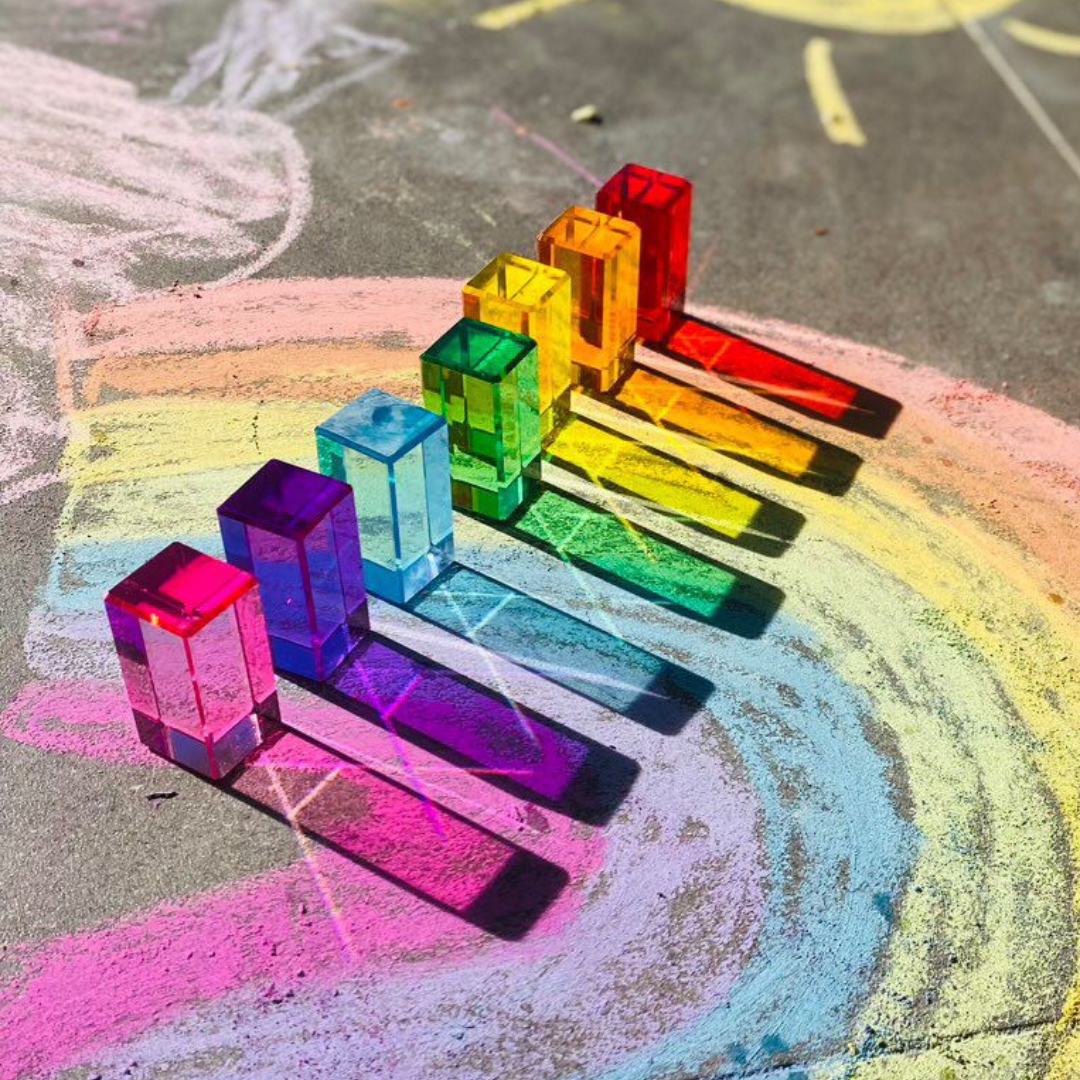 My Little Creator Lucite bright Rectangle Blocks 10pcs Luminous Buildi — My Playroom