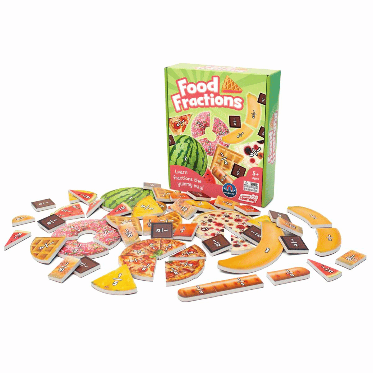 Food Fractions By Junior Learning Math Games for Kids Best Seller 5yrs ...