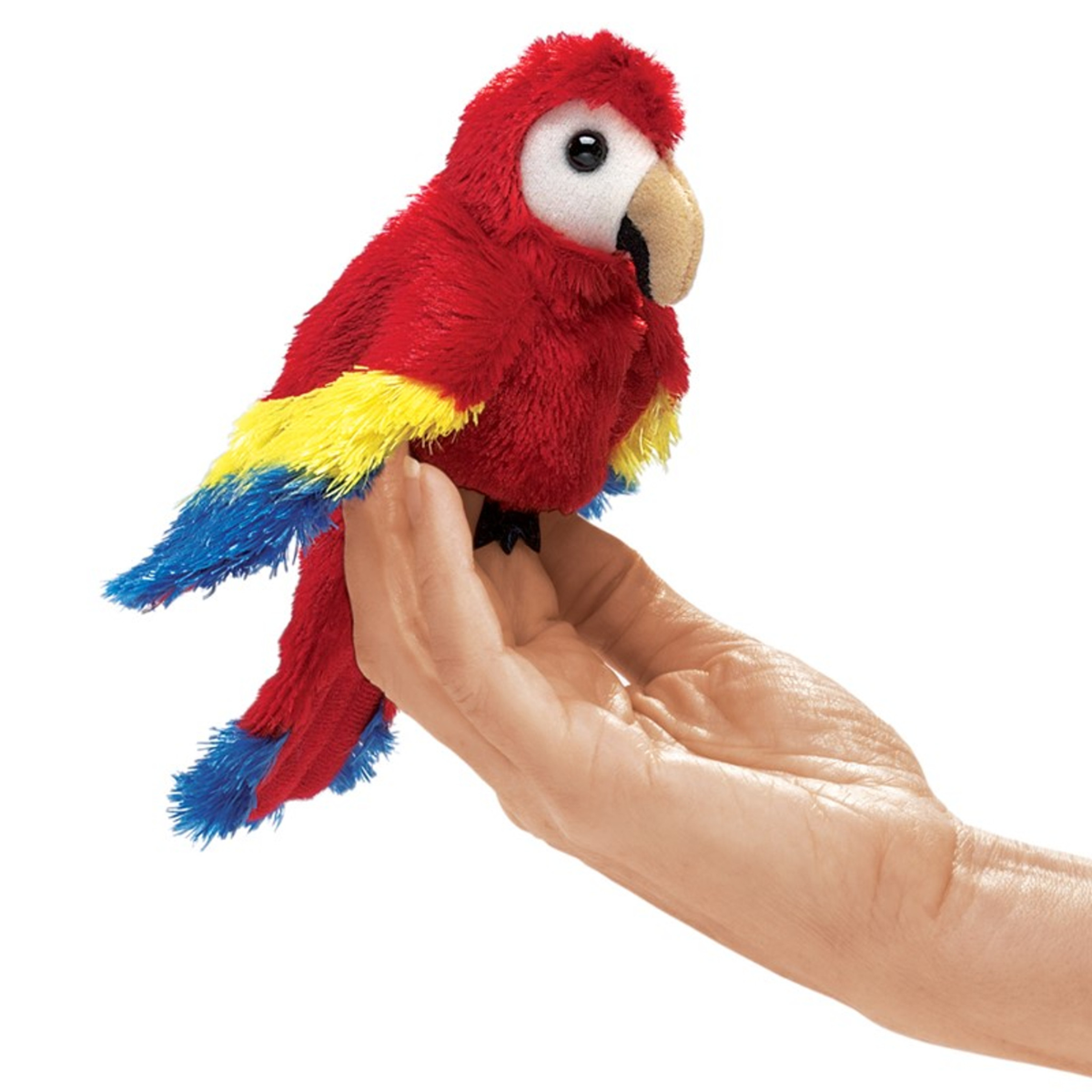 Scarlet Macaw Finger Puppet by Folkmanis Best Seller 3yrs+ — My Playroom