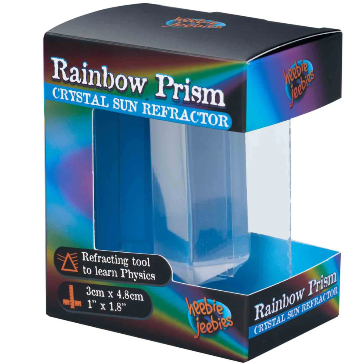 Heebie Jeebies Rainbow Prism Crystal Sun Refractor Science STEM Toys 8 ...