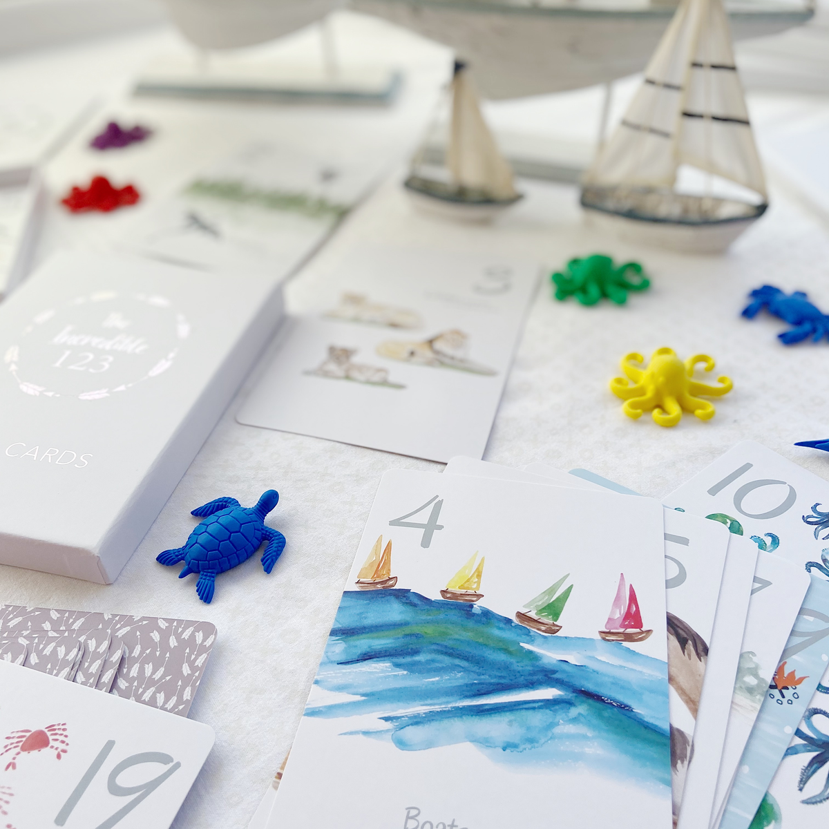 Adored Illustrations The Incredible 123 Flash Cards Early Math Memory ...