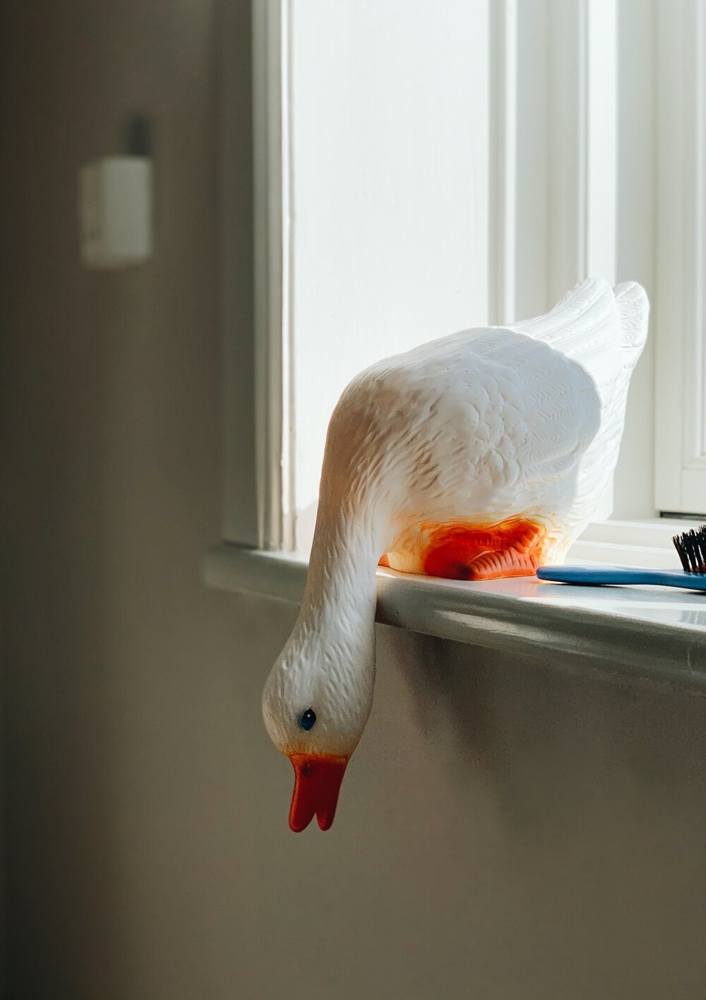 Heico Kids Night Light Duck Looking Down Lamp with white CORD Room Dec ...