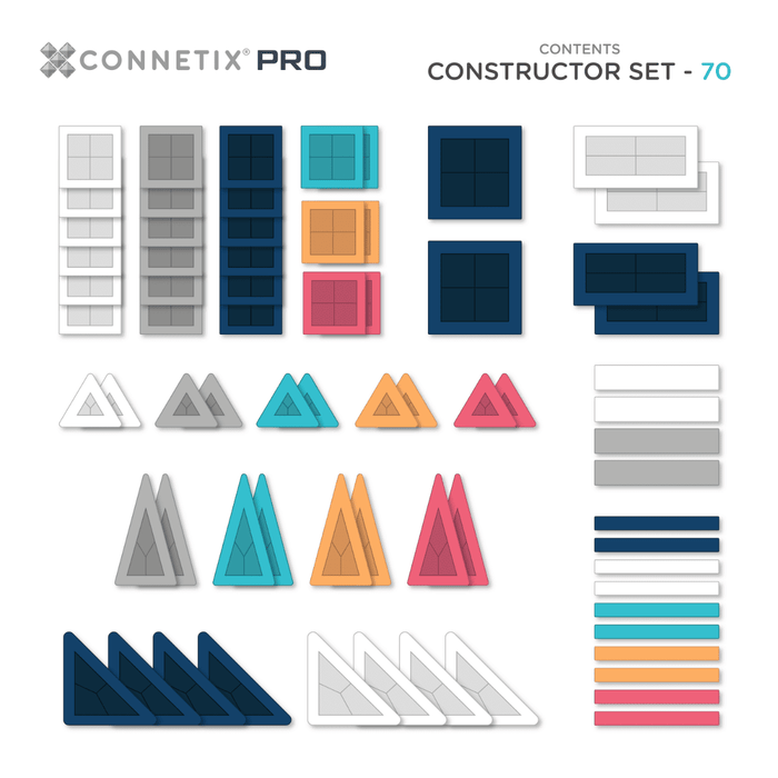Connetix Tiles PRO Constructor Set 70 pc NEW 8yrs+ — My Playroom