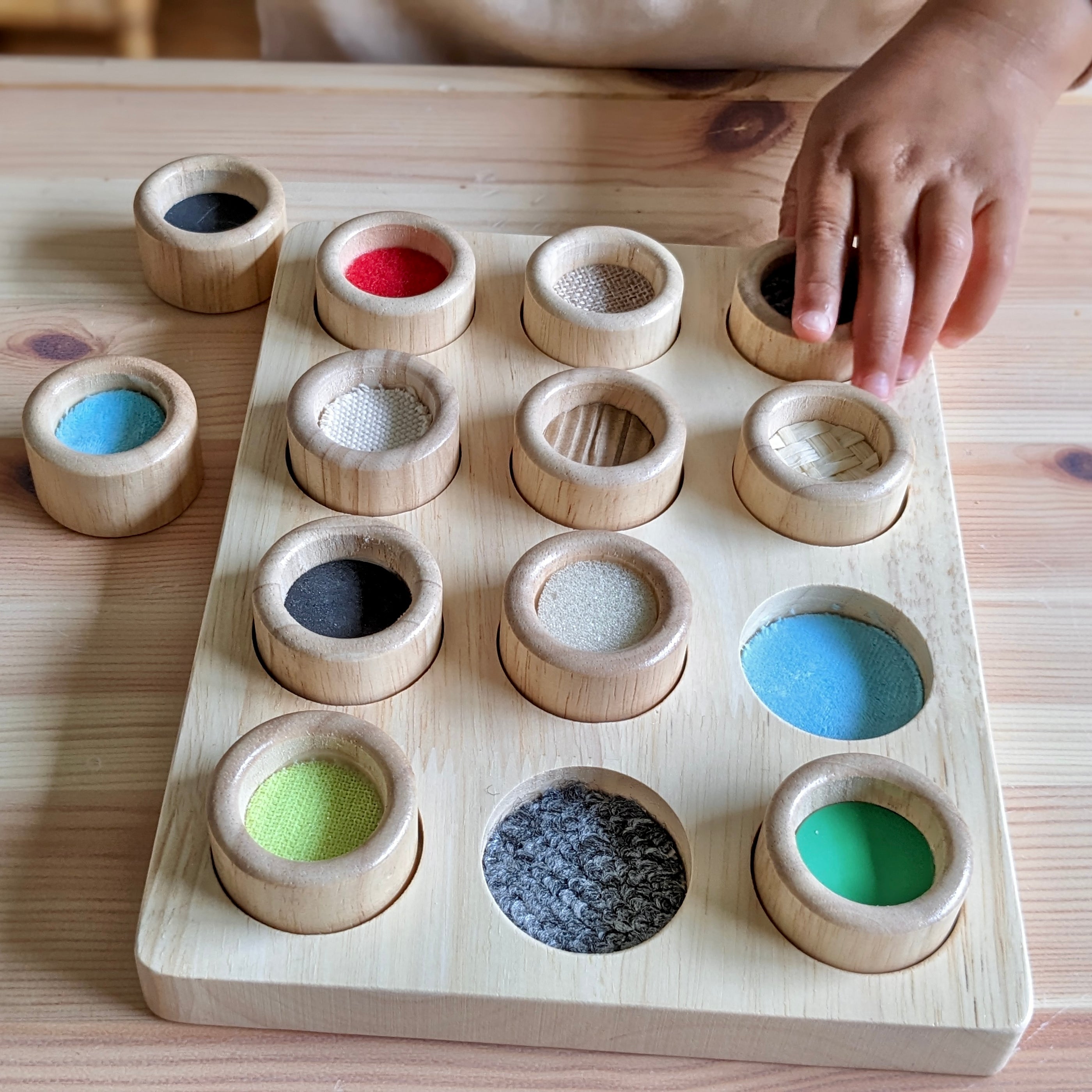 Sensory Wooden Touch and Match Board Sensory Toys by Tickit 12pc 12m ...