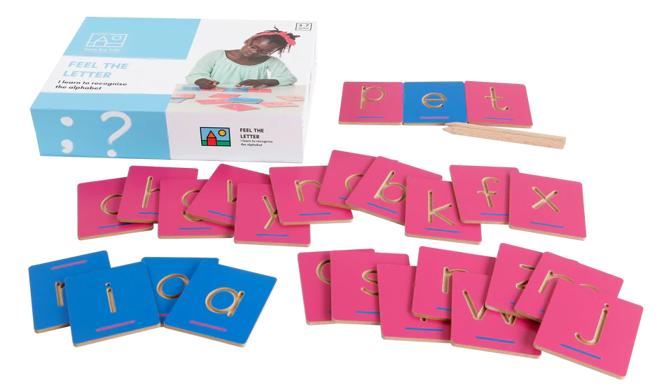 Alphabet Feel the Letter Lowercase Wooden Tracing Boards Montessori Ea ...
