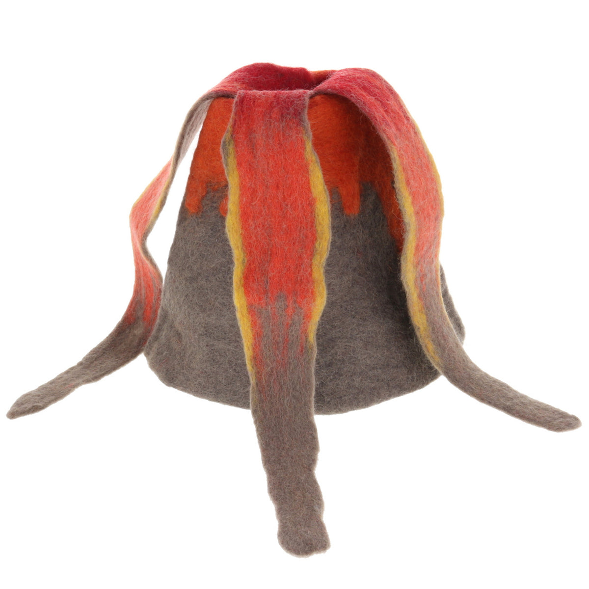 Papoose Felt Volcano with 3 Lava Streams Pretend & Imaginative Play Di ...