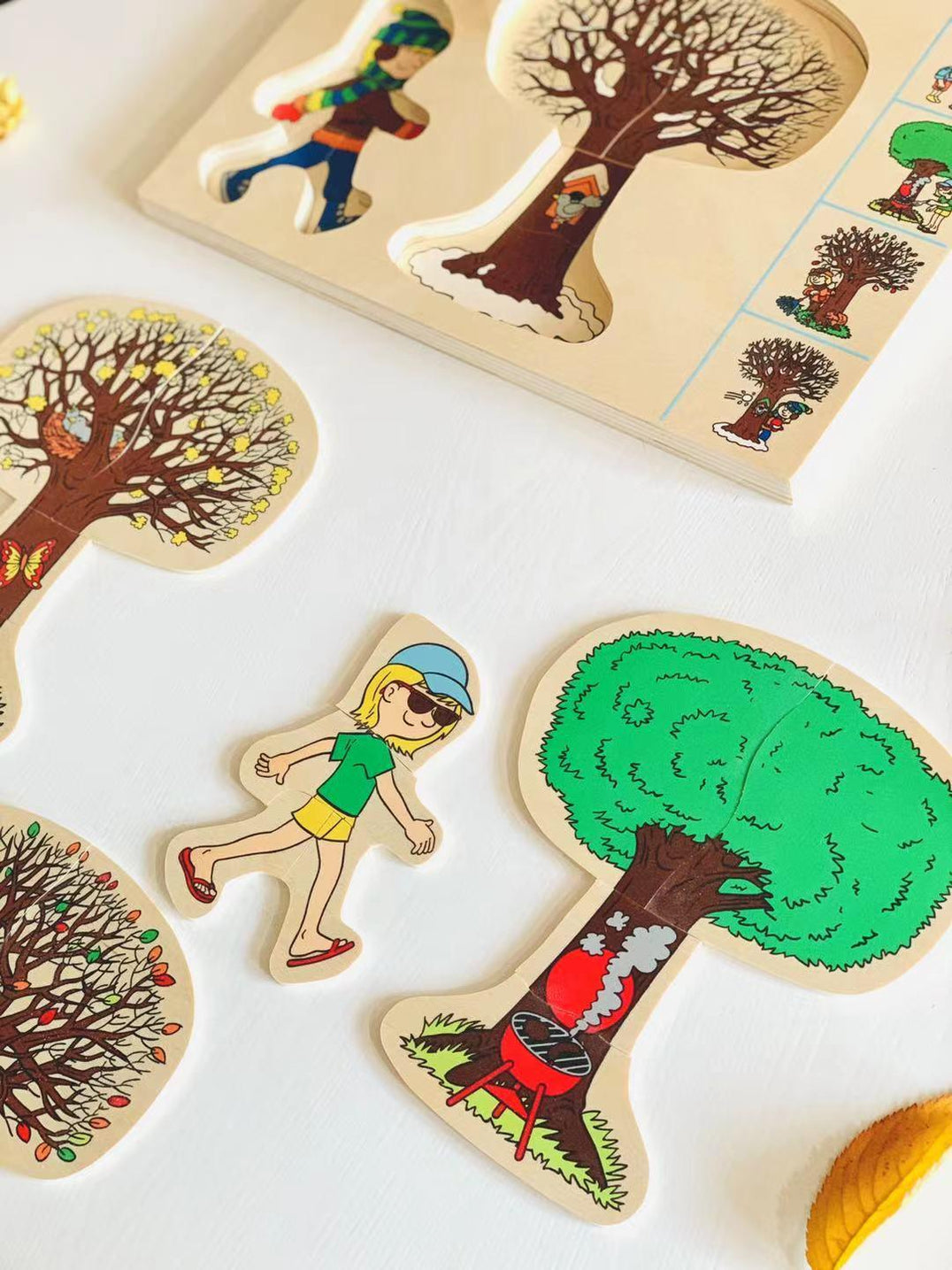 Educo Four Seasons 4 Layers Puzzle Cognitive Developmental Toys for To ...