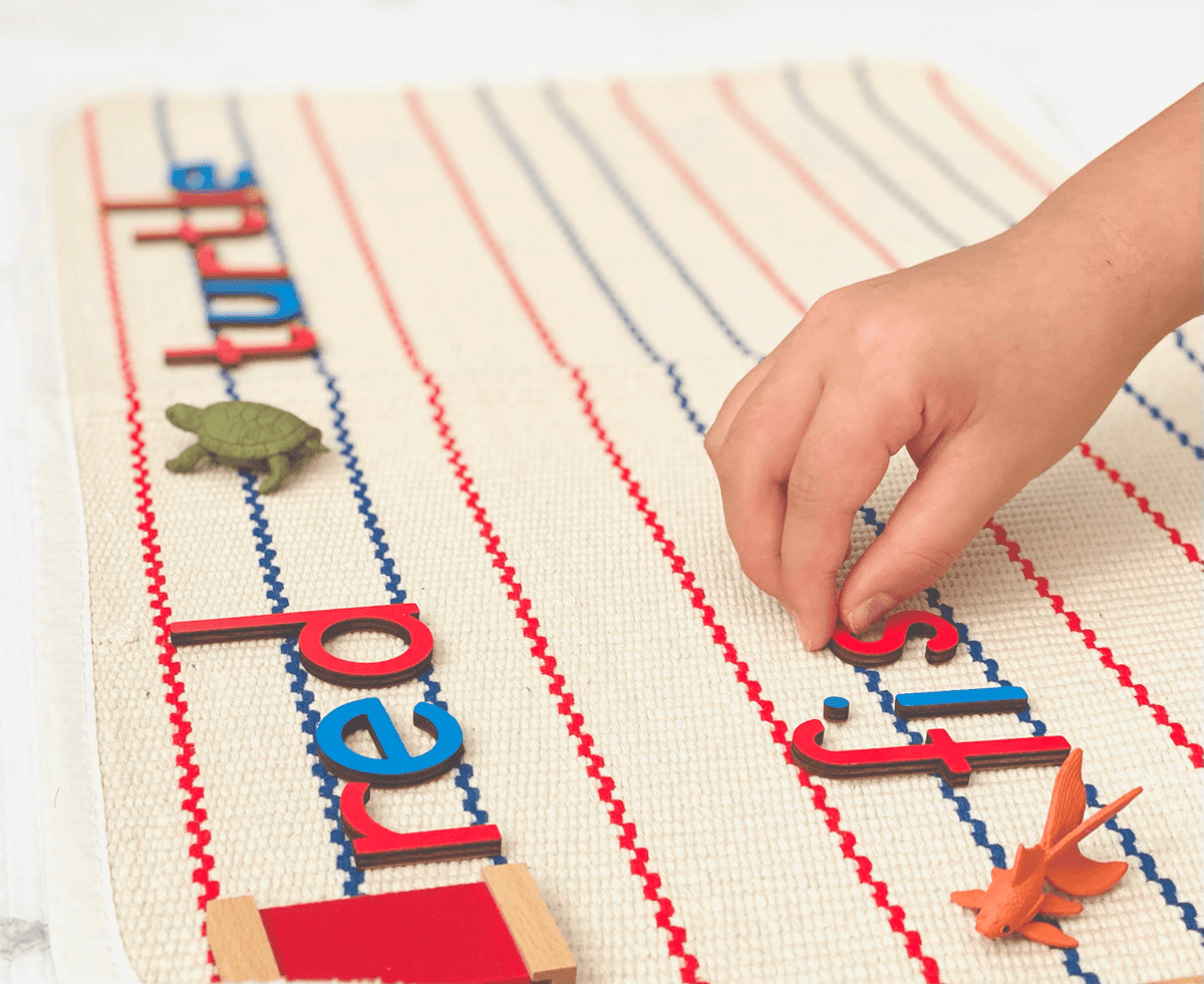 Montessori Moveable Alphabet Spelling Mat Large (60x42cm) — My Playroom