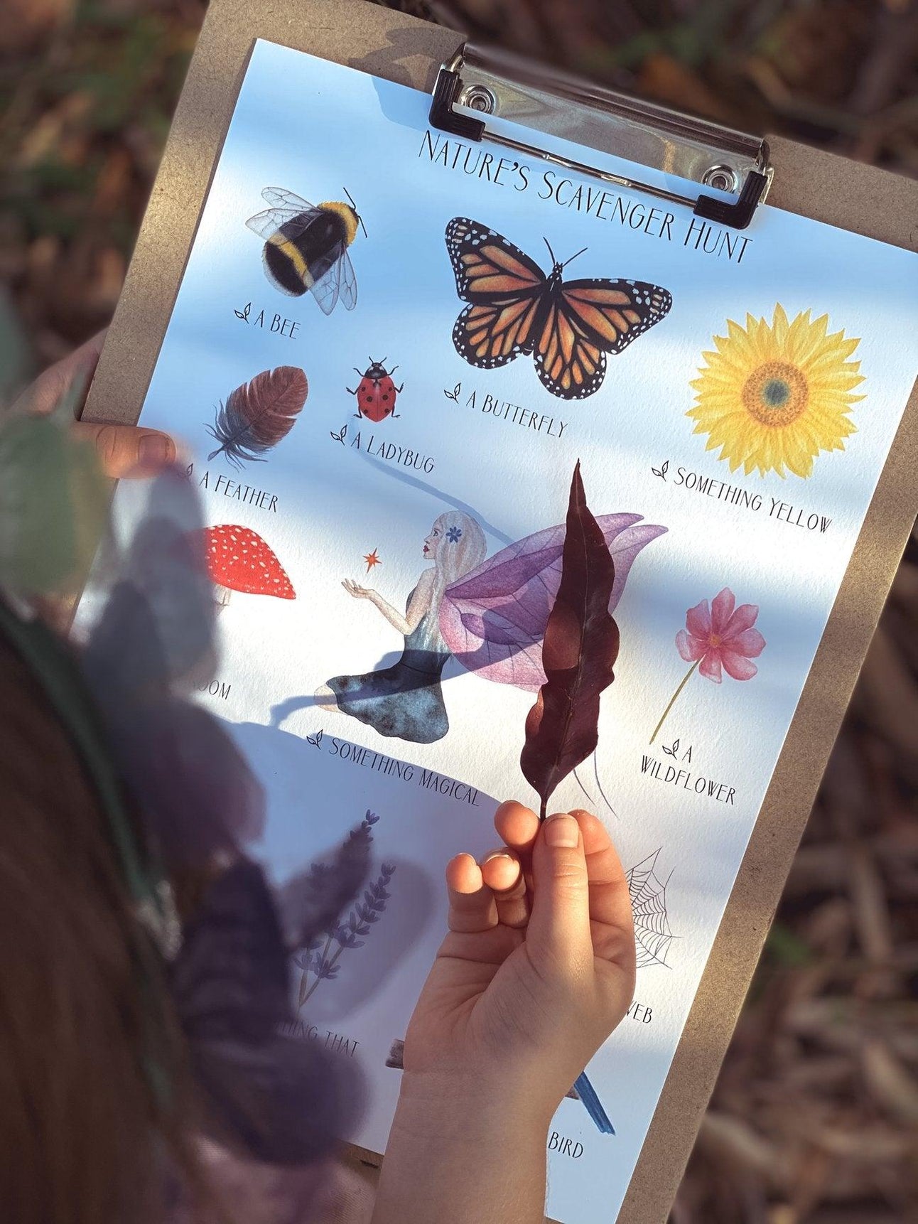 Jo Collier Nature's Scavenger Hunt Print A4 — My Playroom