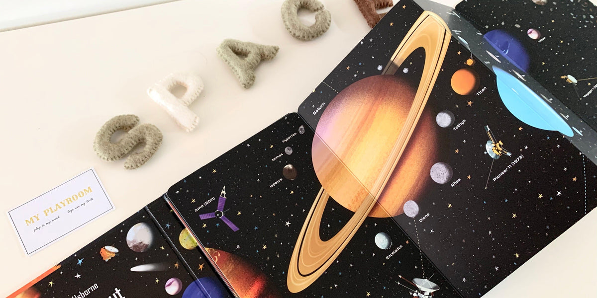 Fold-out Solar System (Board Book) Science STEM Kids Book — My Playroom