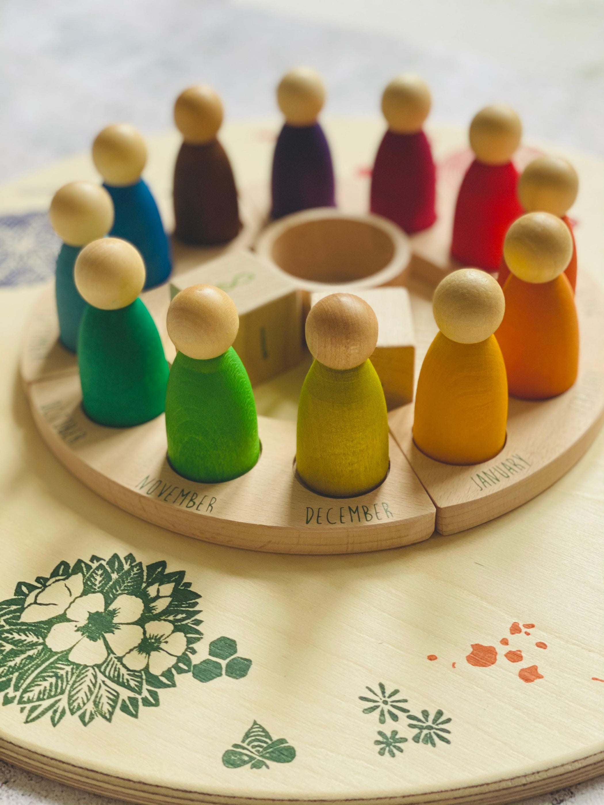 Grapat Perpetual Calendar with Nins (English) 12m+ — My Playroom