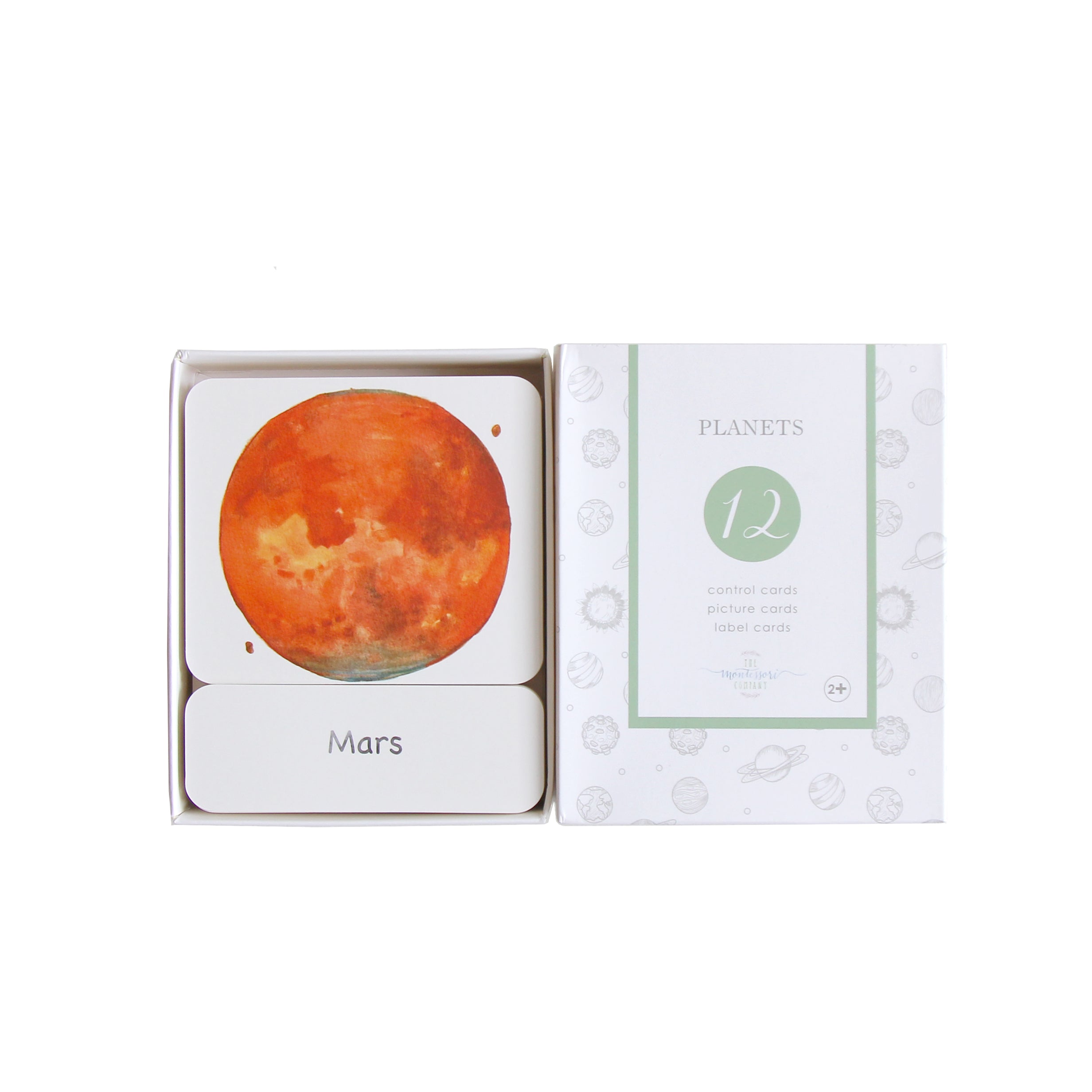 Montessori 3 Part Cards Nomenclature Planet English — My Playroom